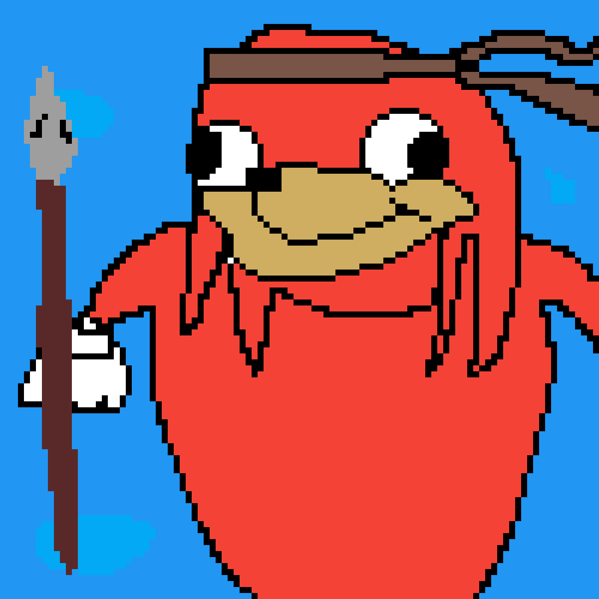 Pixilart - U&GANDAN KNUCKLES by Venkat