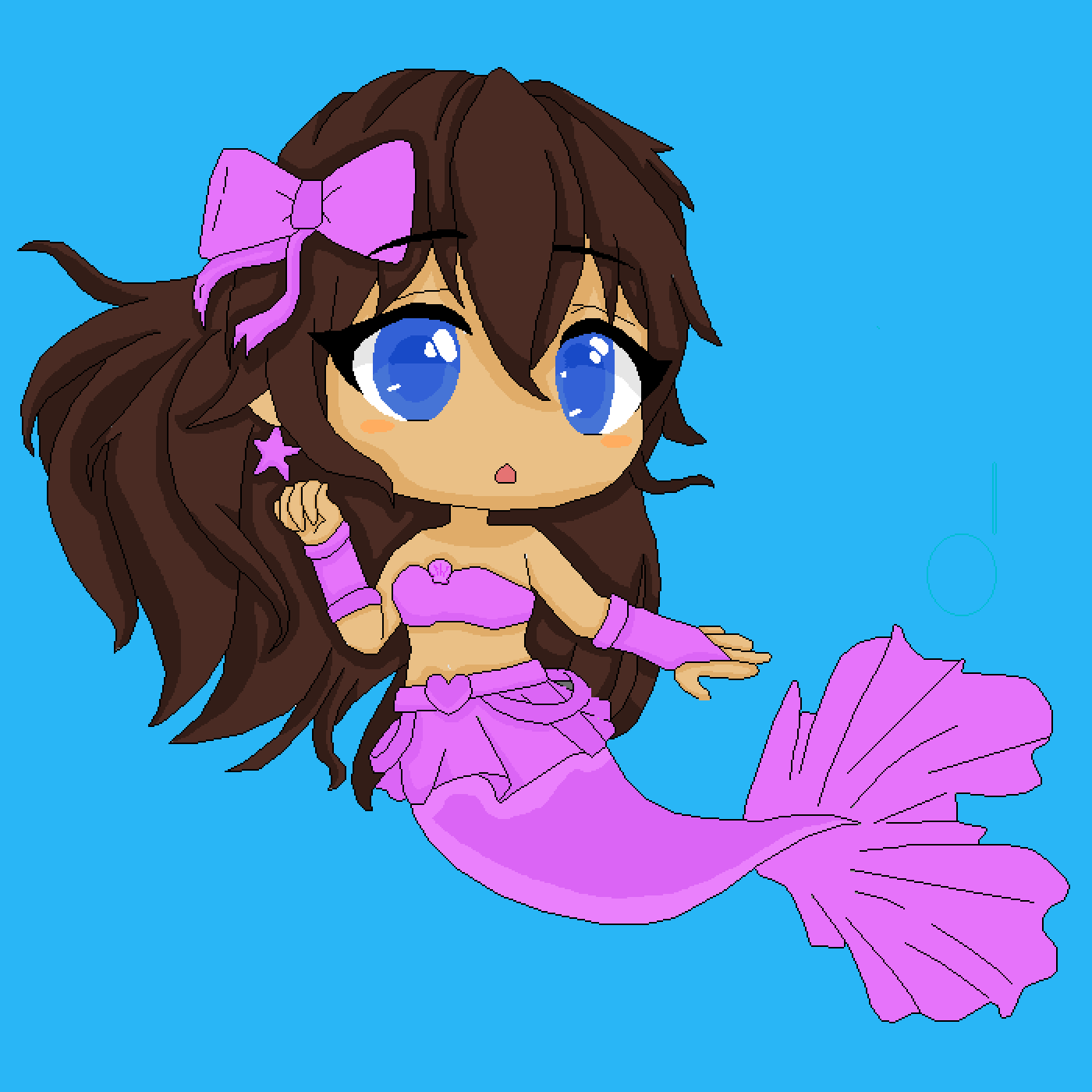 Pixilart - Mermaid Base by aksvikga