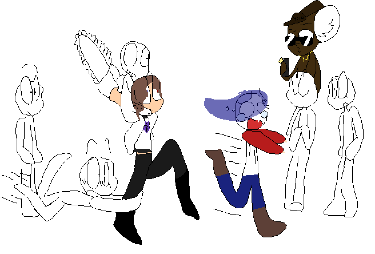 Pixilart - (base)RUN! by ALovelyVillan