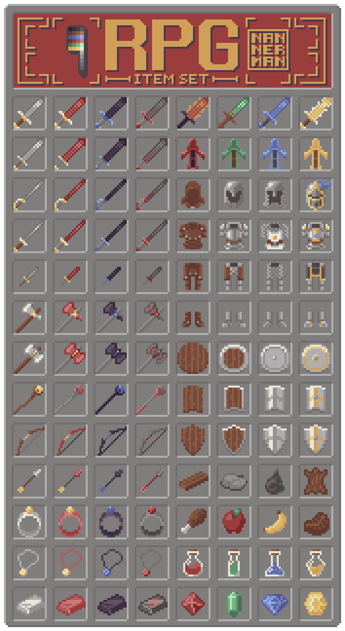 Pixilart - RPG Item Set by Afterimage