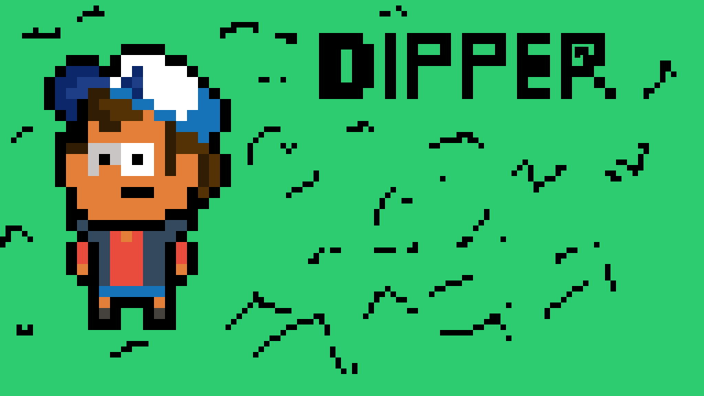 Pixilart - dipper by oskar-pixel-art
