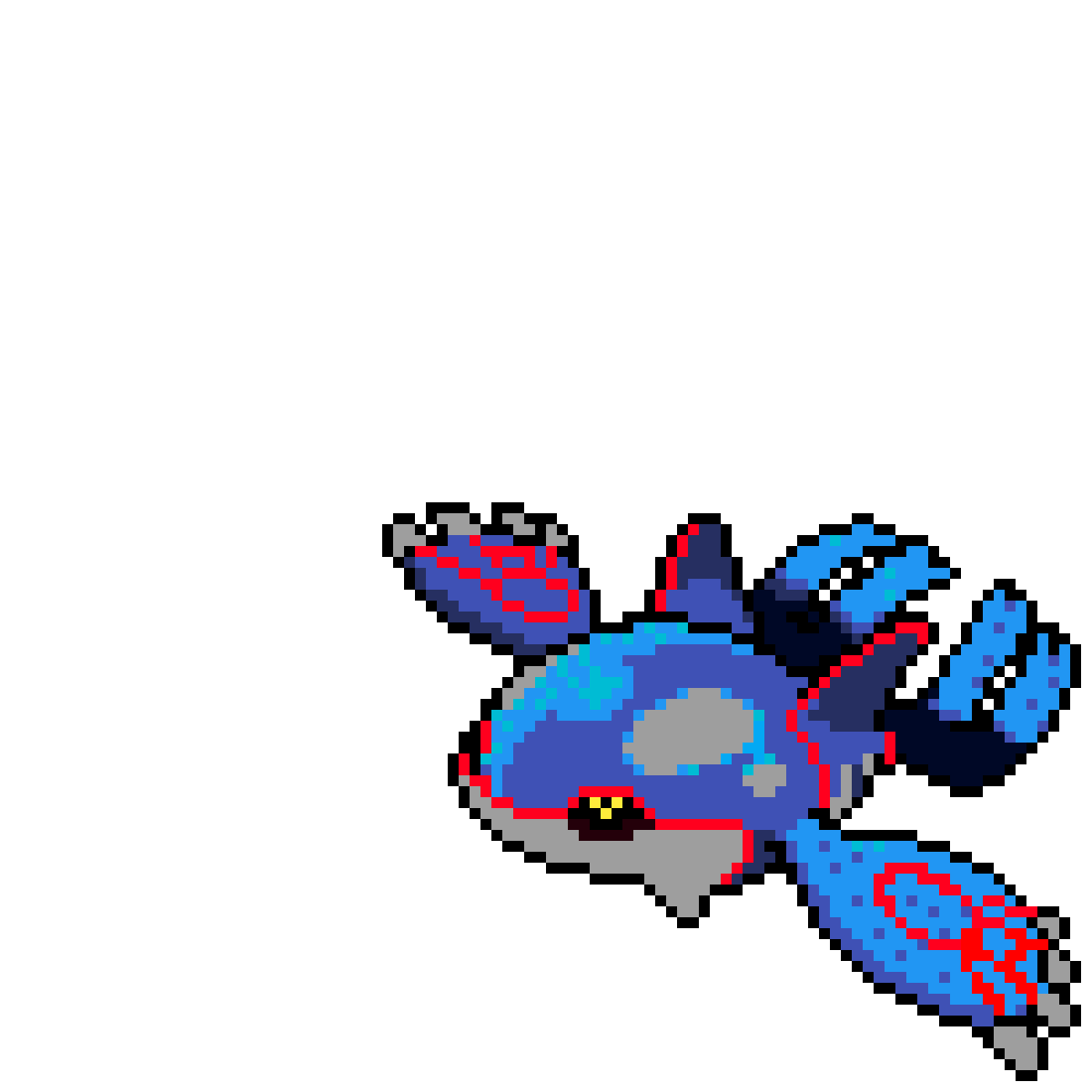 Editing Kyogre - Free online pixel art drawing tool - Pixilart