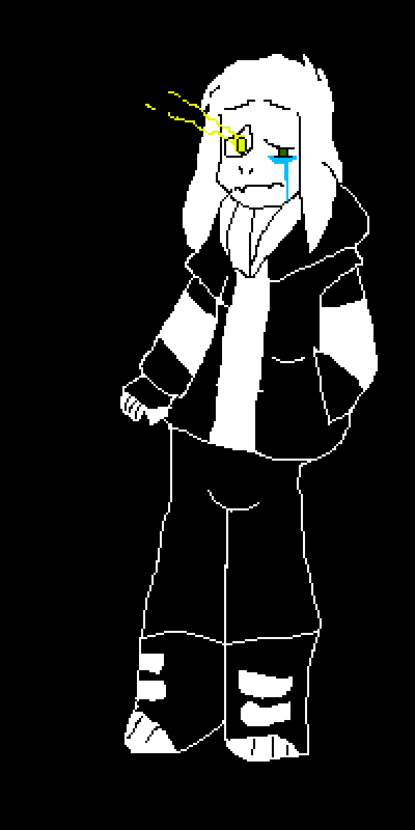 Pixilart - storyshift:H O P E L E S S asriel-phase 1 sprite by napstapixel