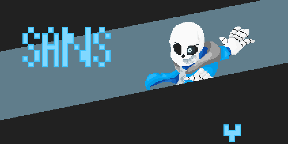 Editing sans(undertale) - Free online pixel art drawing tool - Pixilart