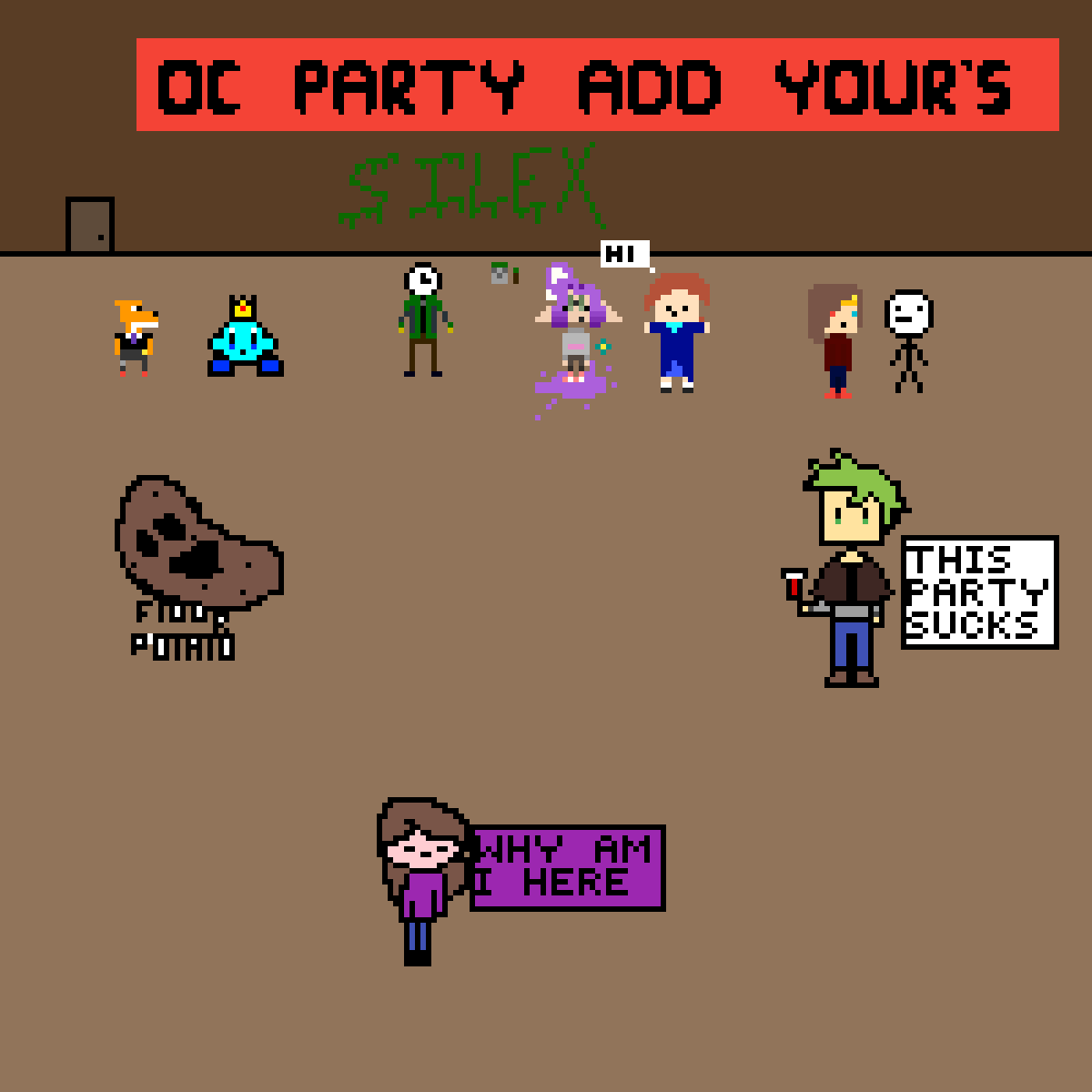 Pixilart - oc party by Lovethefox