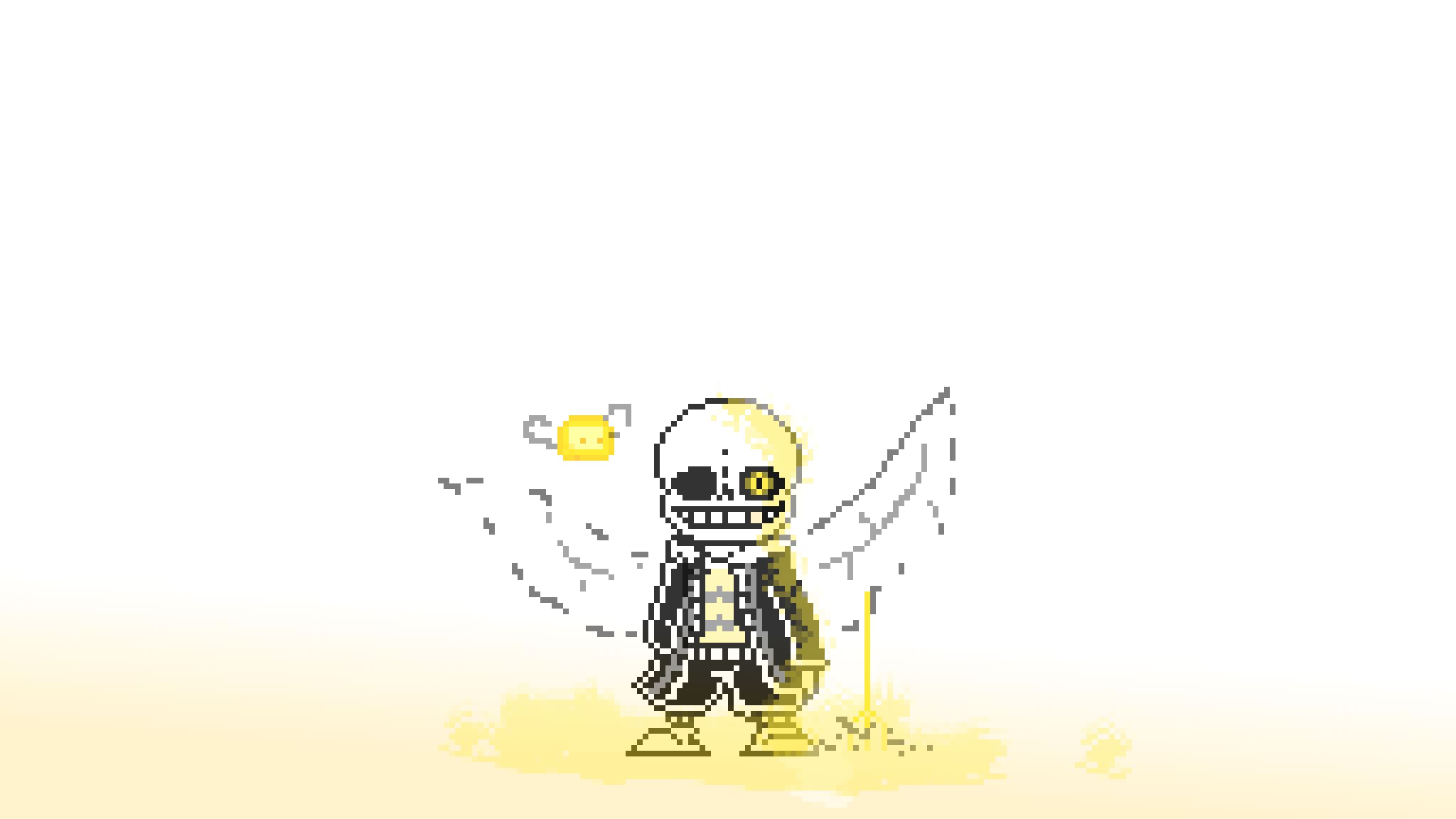 Pixilart - bee sans fight by baeguri