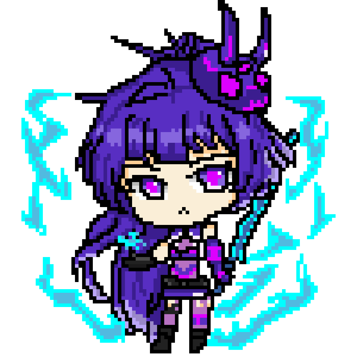 Pixilart - Raiden Mei by khaeyrunnart