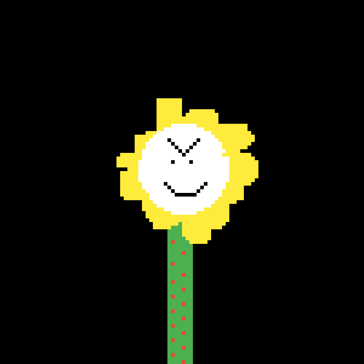 Pixilart - flowey V.1 by Unity