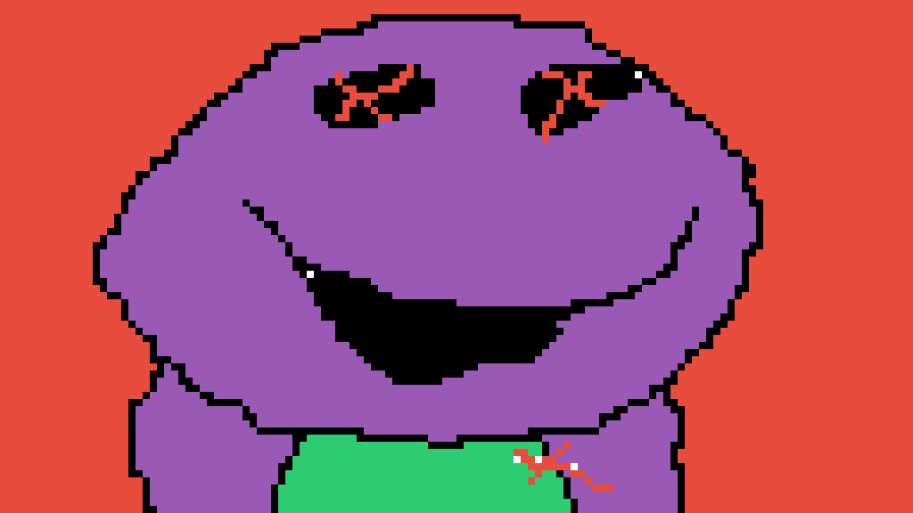 Pixilart - --- barney by FRISK10150