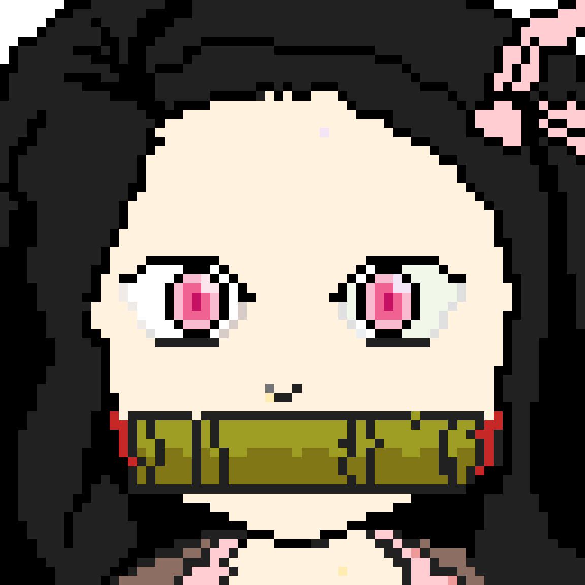 Editing Nezuko Free Online Pixel Art Drawing Tool Pixilart