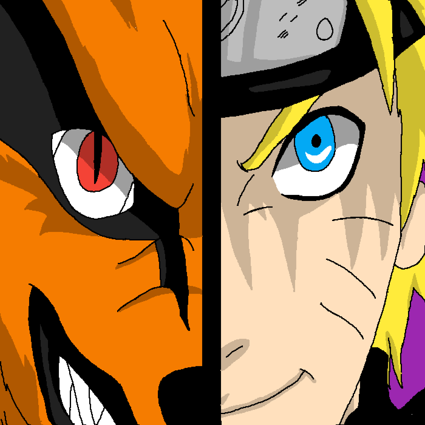 Pixilart - naruto and karuma by Ilikecoolstuff