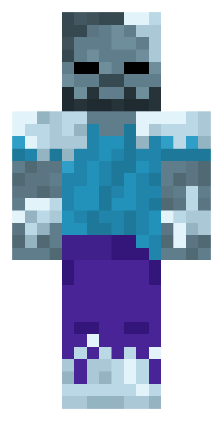 Pixilart - Minecraft Glacial Ghoul by SourStew47