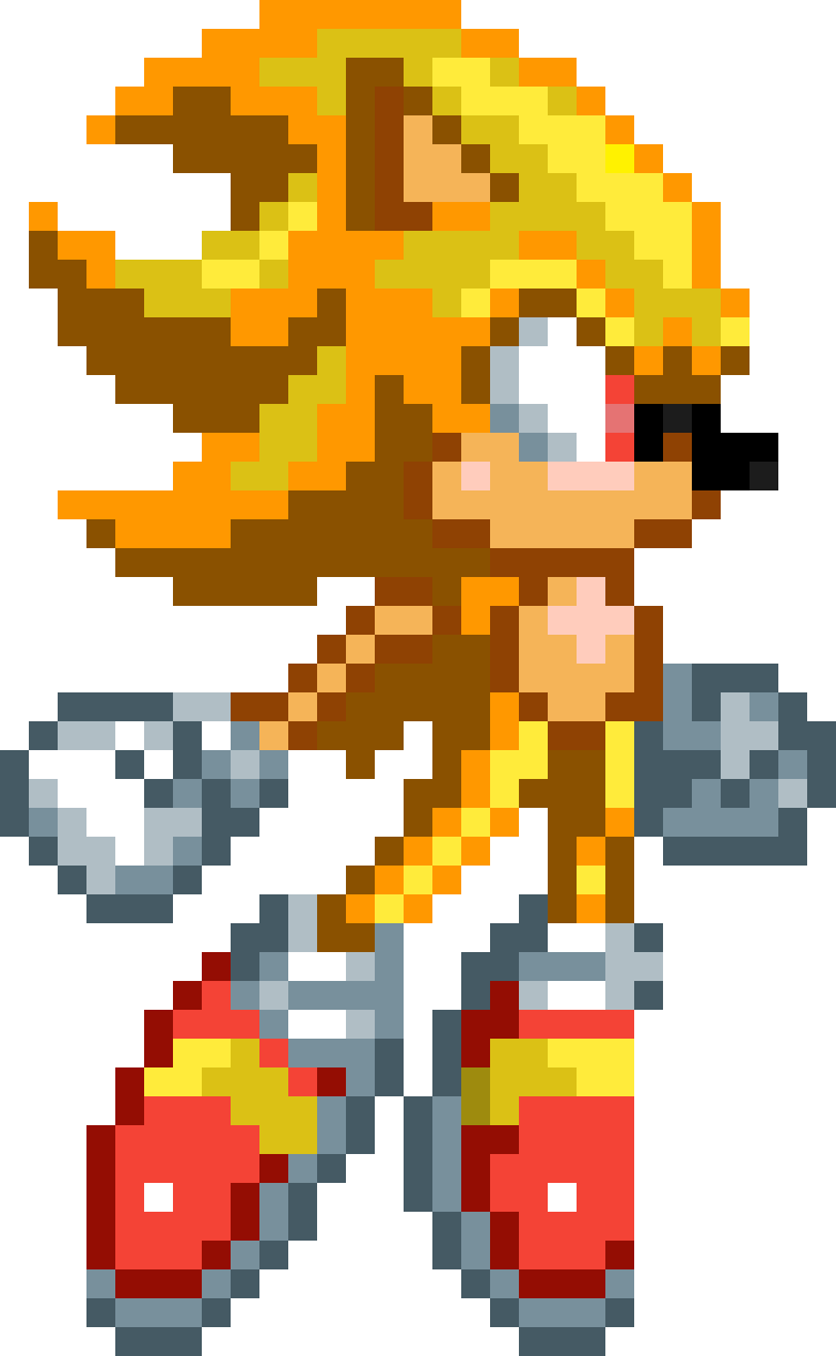 Pixilart - Super Sonic by TitaniumPixelar