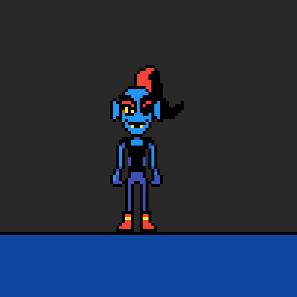 Pixilart - undyne animation by JotterB1t