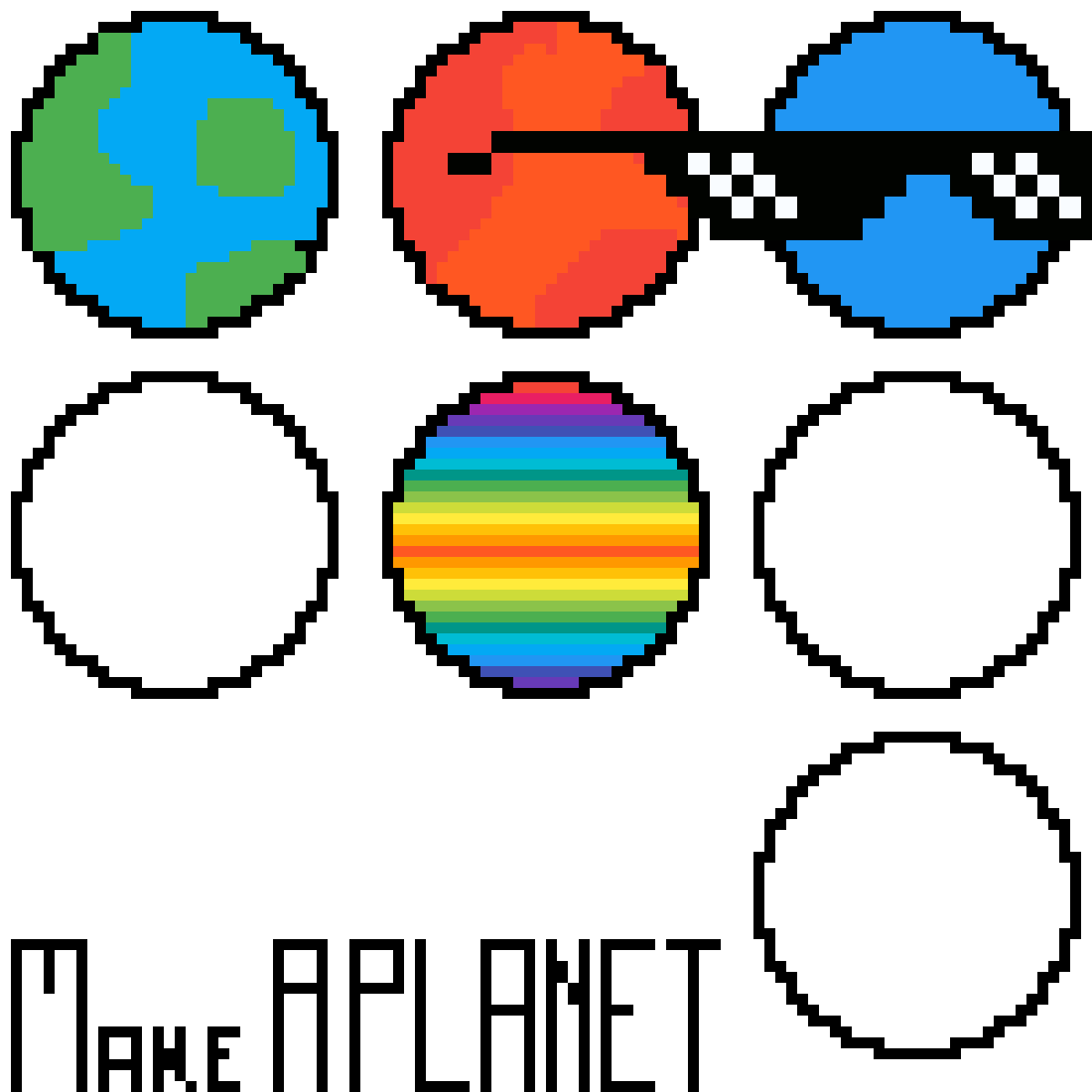 Editing Make A Planet (Collab) - Free online pixel art drawing tool ...
