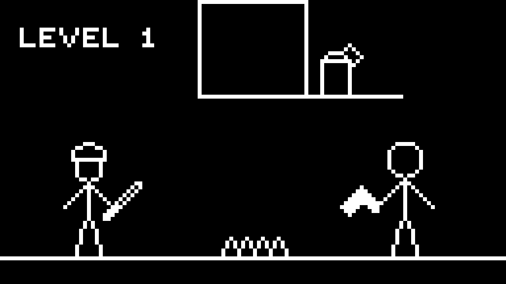 Pixilart - stick man game by elucherini