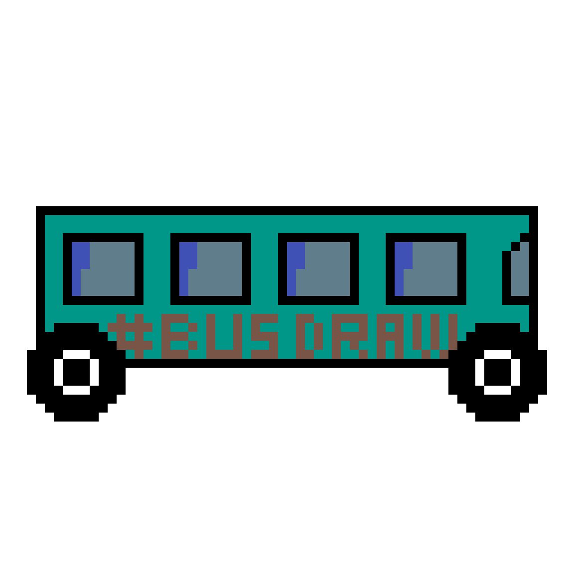 Editing Bus drawing in a bus challenge - Free online pixel art drawing ...