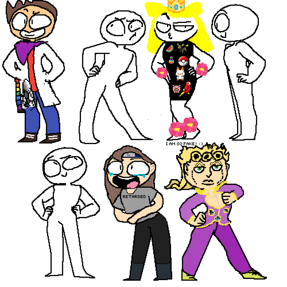 Editing draw ur oc with pose - Free online pixel art drawing tool ...