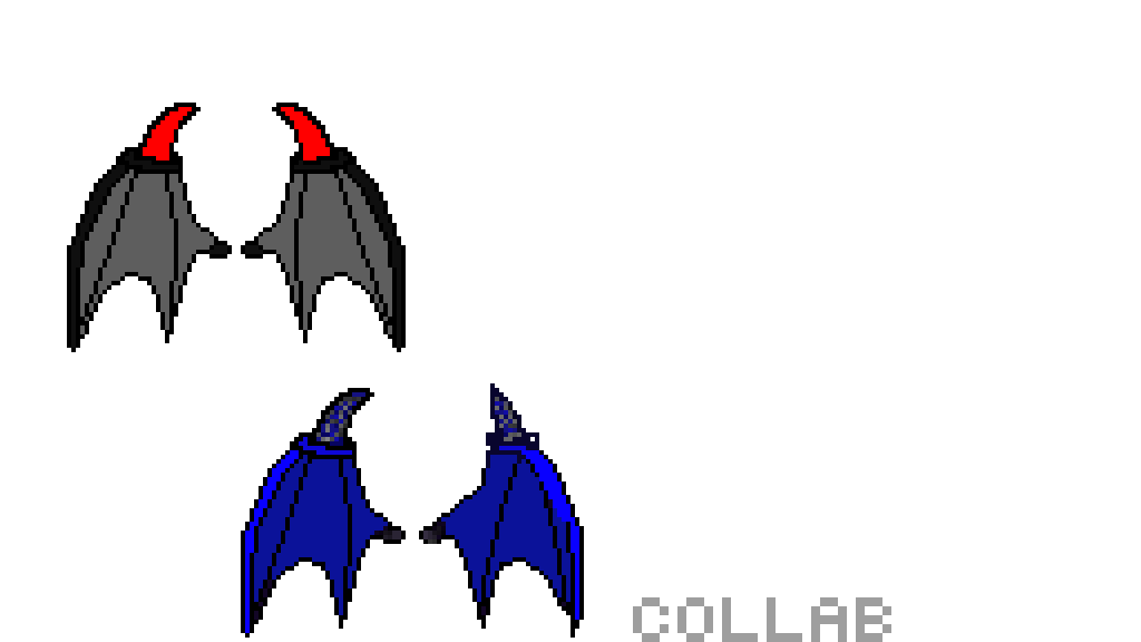 Editing Wing collab - Free online pixel art drawing tool - Pixilart