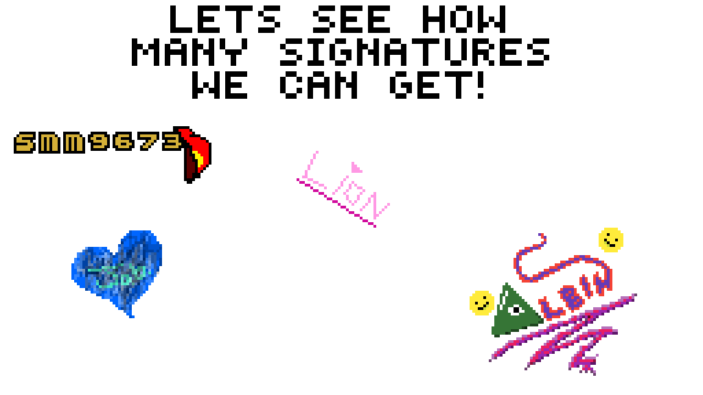 Editing Signature Collab - Free online pixel art drawing tool - Pixilart