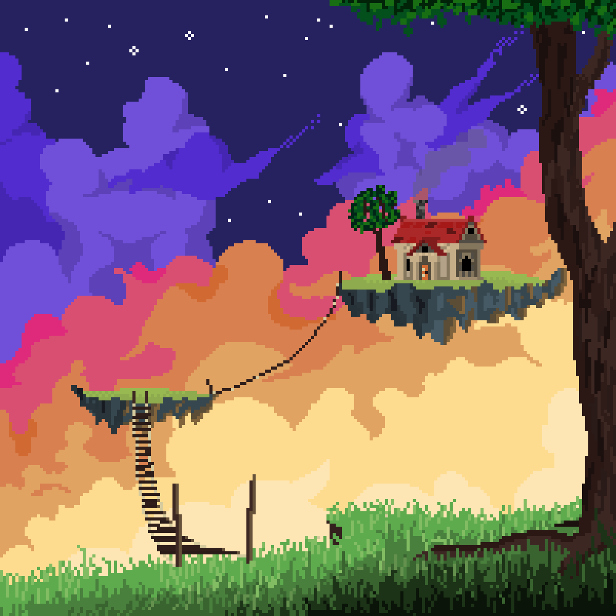 Pixilart - Stratosphere Islands by NotTandy