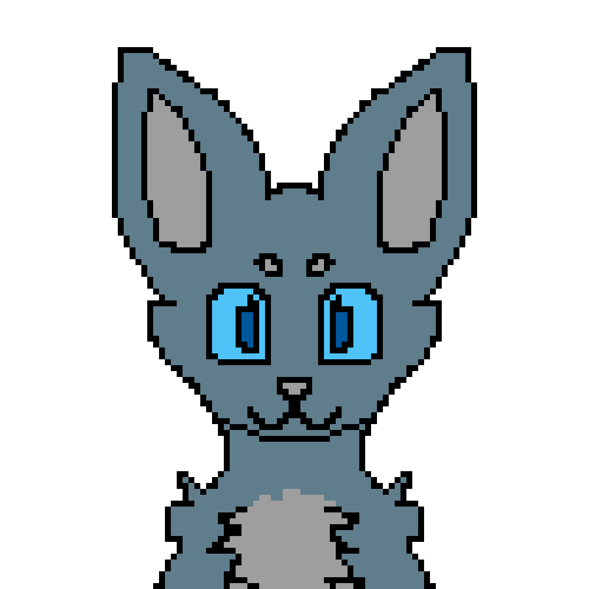 Editing Bluestar warrior cat - Free online pixel art drawing tool ...