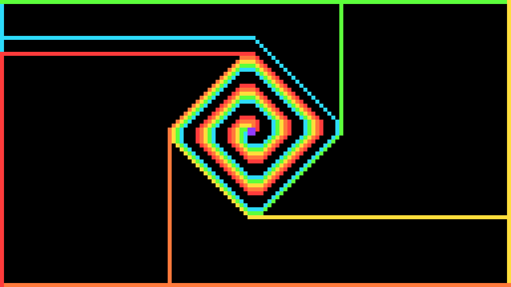 Pixilart - Colours fading in a spiral by XxIBKxXDirewolf