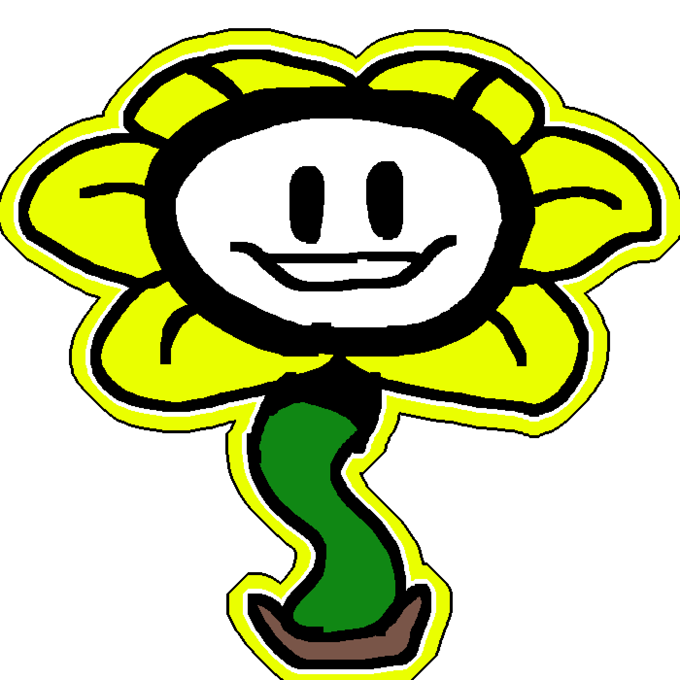 Pixilart - Flowey The Flower by MermaidAtHeart