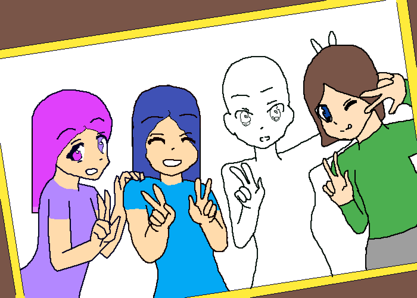 Pixilart - Friends by Em-Steration