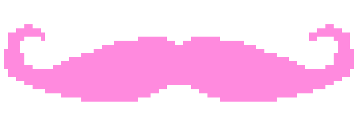 Pixilart - Pink Mustache by CronanDark