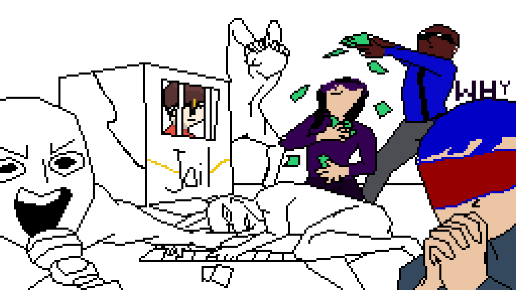 Editing Monopoly collab - Free online pixel art drawing tool - Pixilart