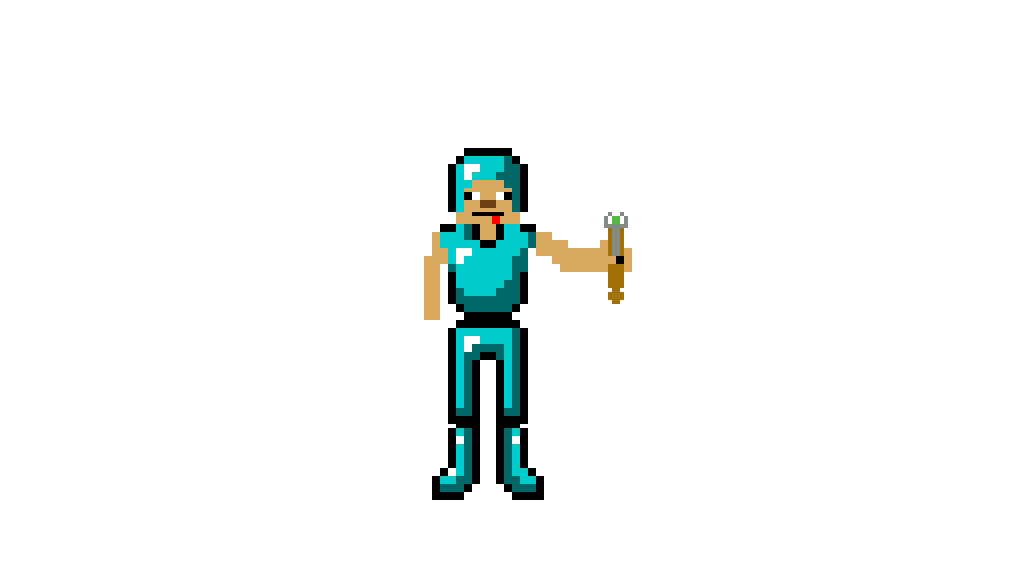 Pixilart - Diamond Dude by SonOfOl