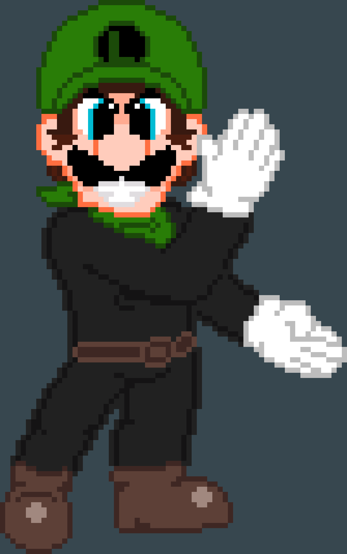 Pixilart - Undertoad Luigi colored by THECAPTAIN85
