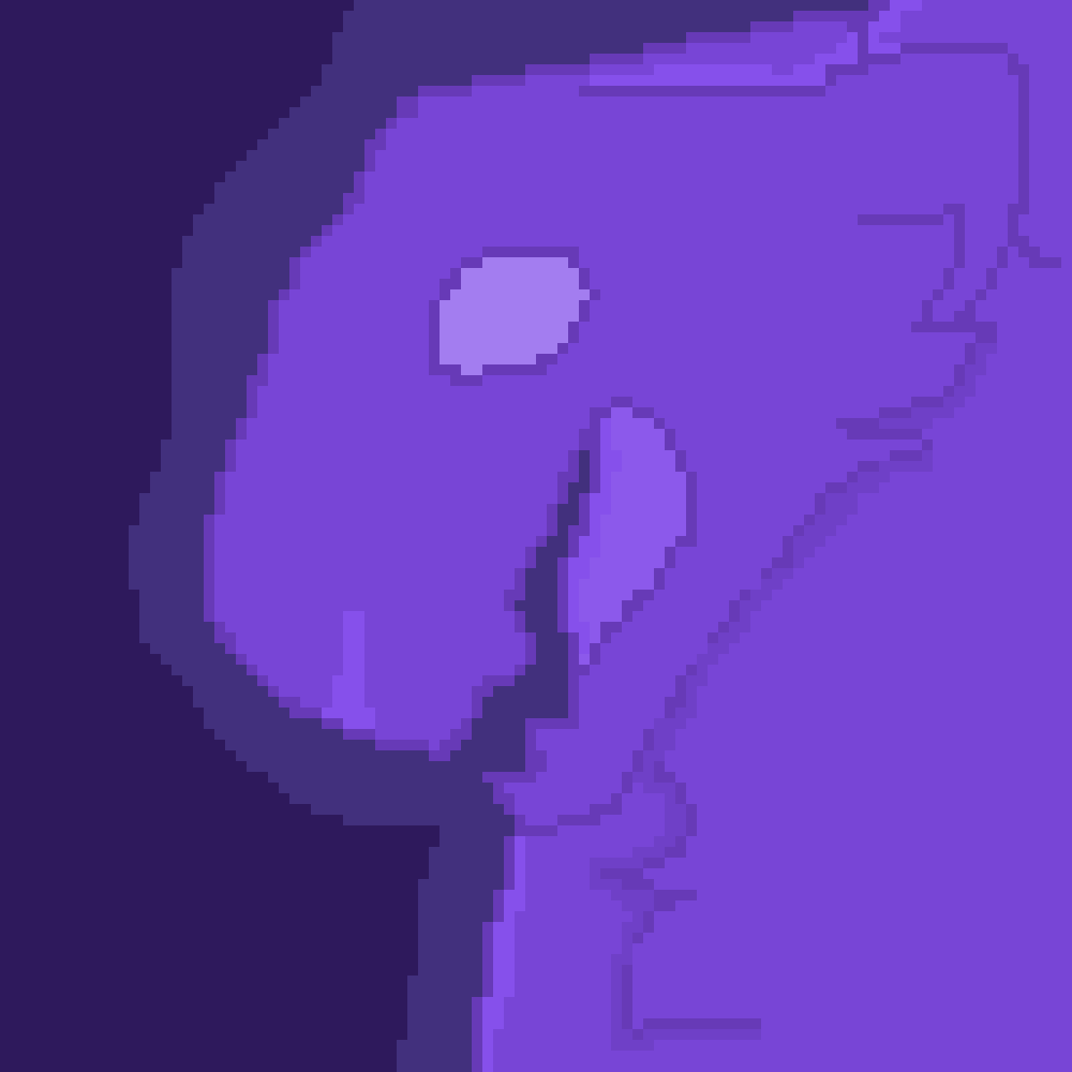 Pixilart - weird purple doggo aesthetic thing by yeehaw-dad
