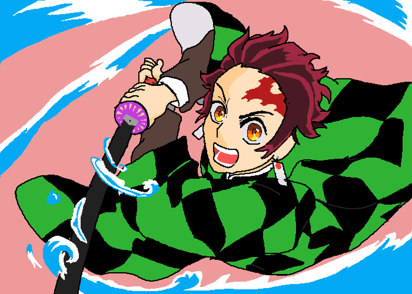 Edición Tanjiro - Herramienta gratuita de dibujo en línea de pixel art ...