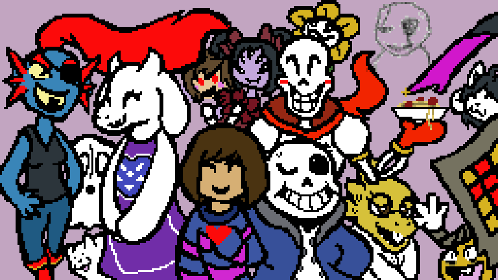 Pixilart - Undertale characters by xMorganSketchx