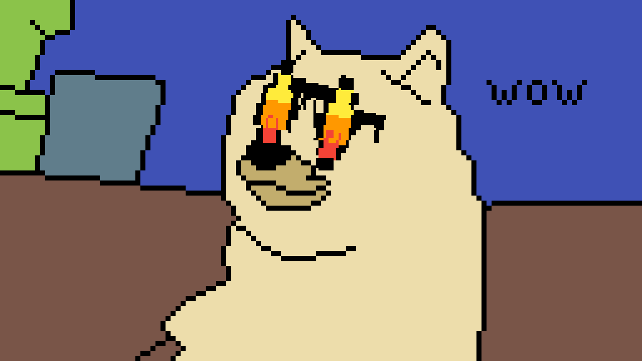 Pixilart - CRAZY DOGE by ZombieFighterTX