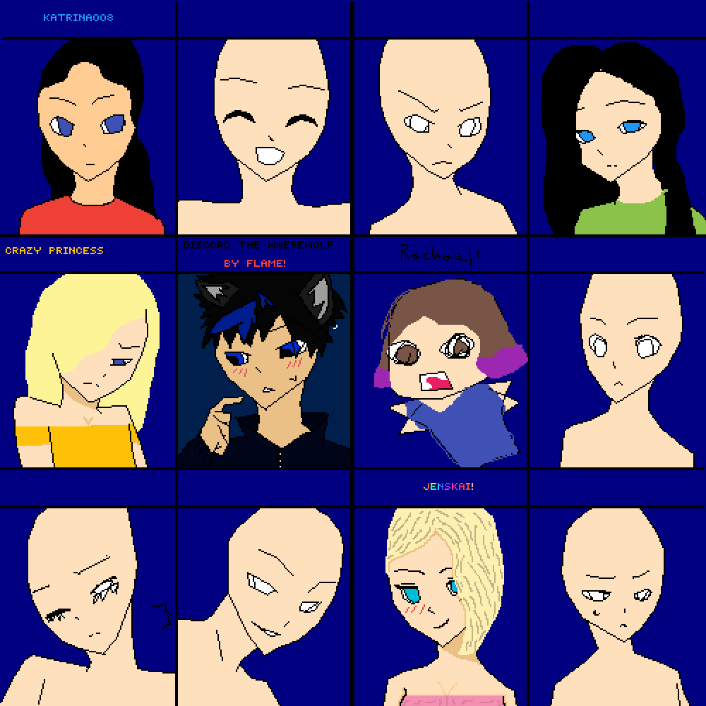 Editing add a face.... - Free online pixel art drawing tool - Pixilart
