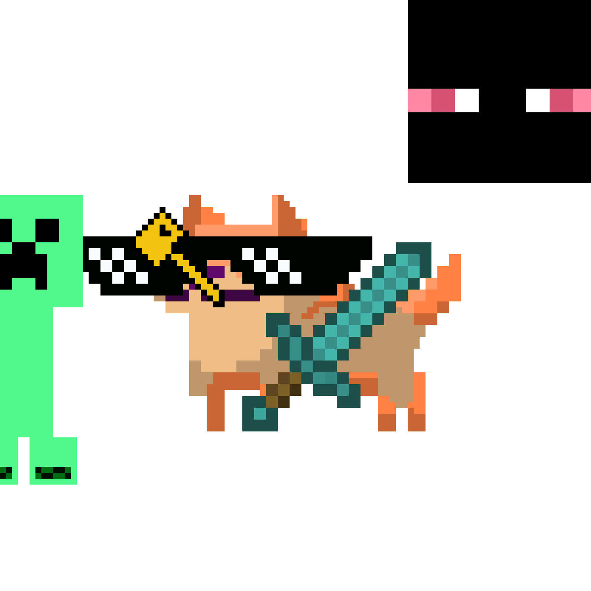 Pixilart - minecraft doge by Anonymous