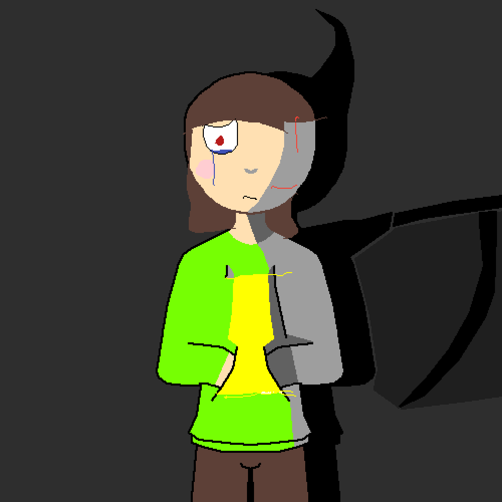 Pixilart - My shadow side by broken-girl