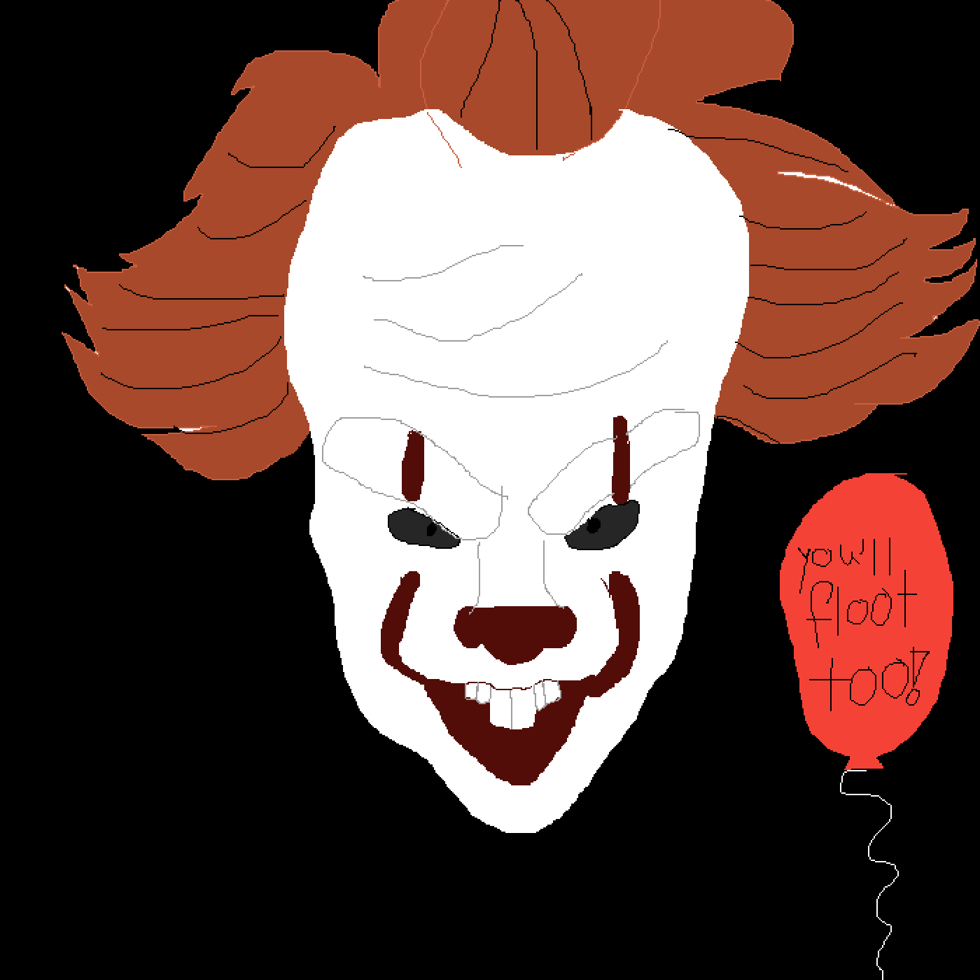 Pixilart - Pennywise by shawtybaebaddie