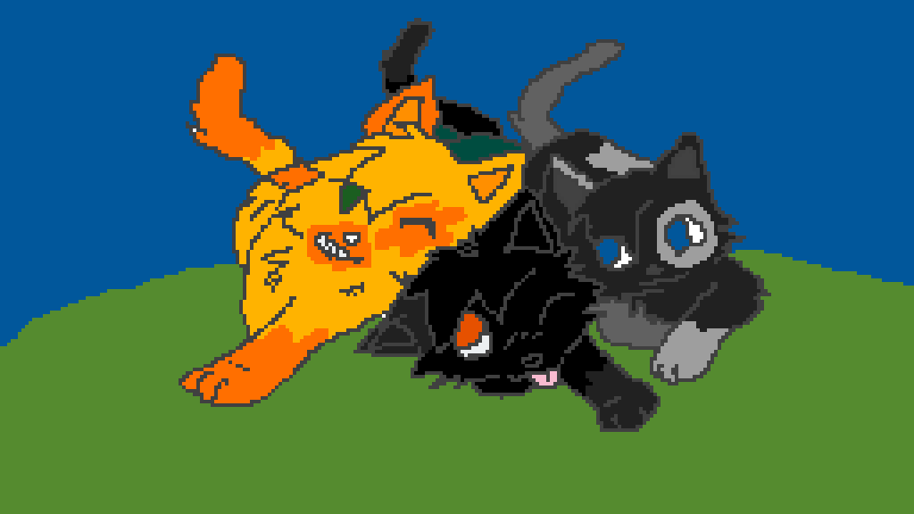 Pixilart - My warrior cats by Mudclaw5454