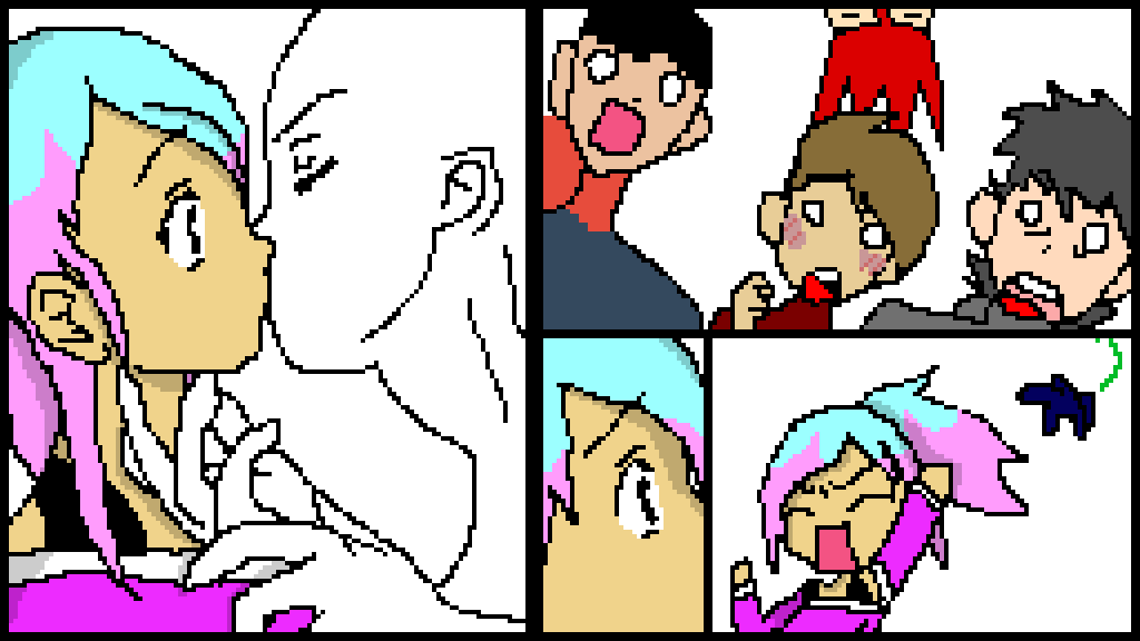 Editing Chibi ----/punch collab - Free online pixel art drawing tool - Pixilart