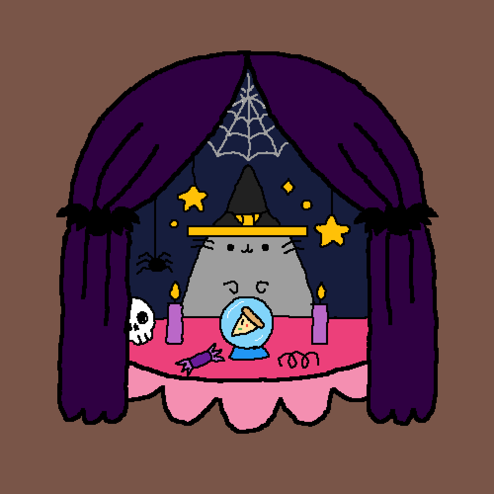 Pixilart - pusheen in halloween by ASHLEY-OMG