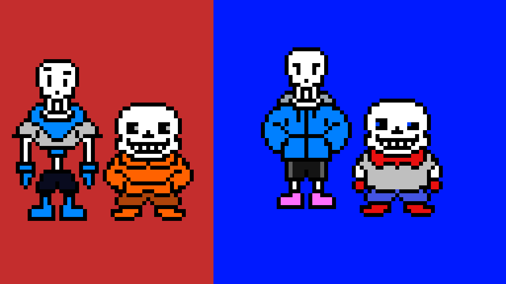 Pixilart - Undertale and Underswap Color Swap!!! by TacitYapper9