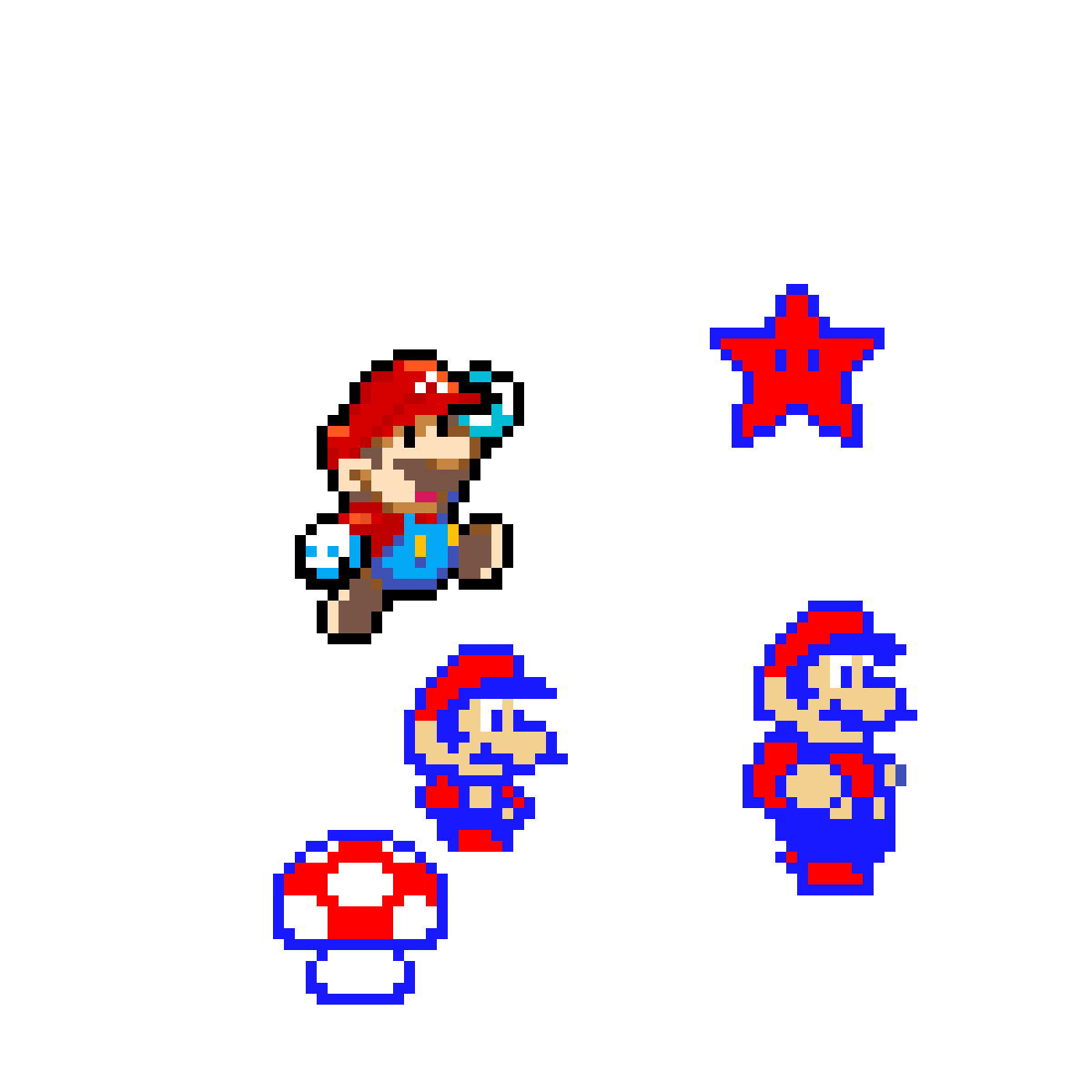 Paper Mario Pixel Art