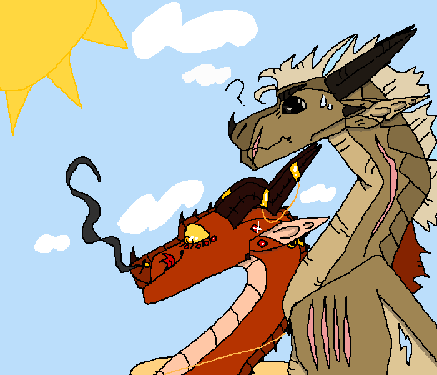 Pixilart - Scarlet and Burn by ele10