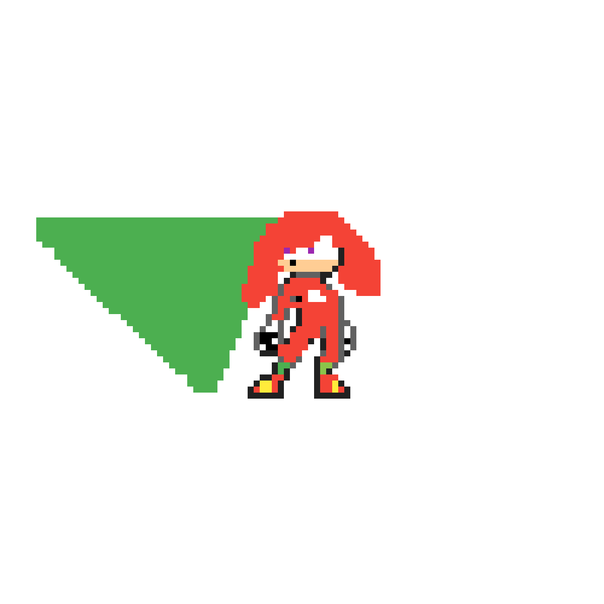 Pixilart - Mini Knuckles Sprite Base by Sonic1991Fan