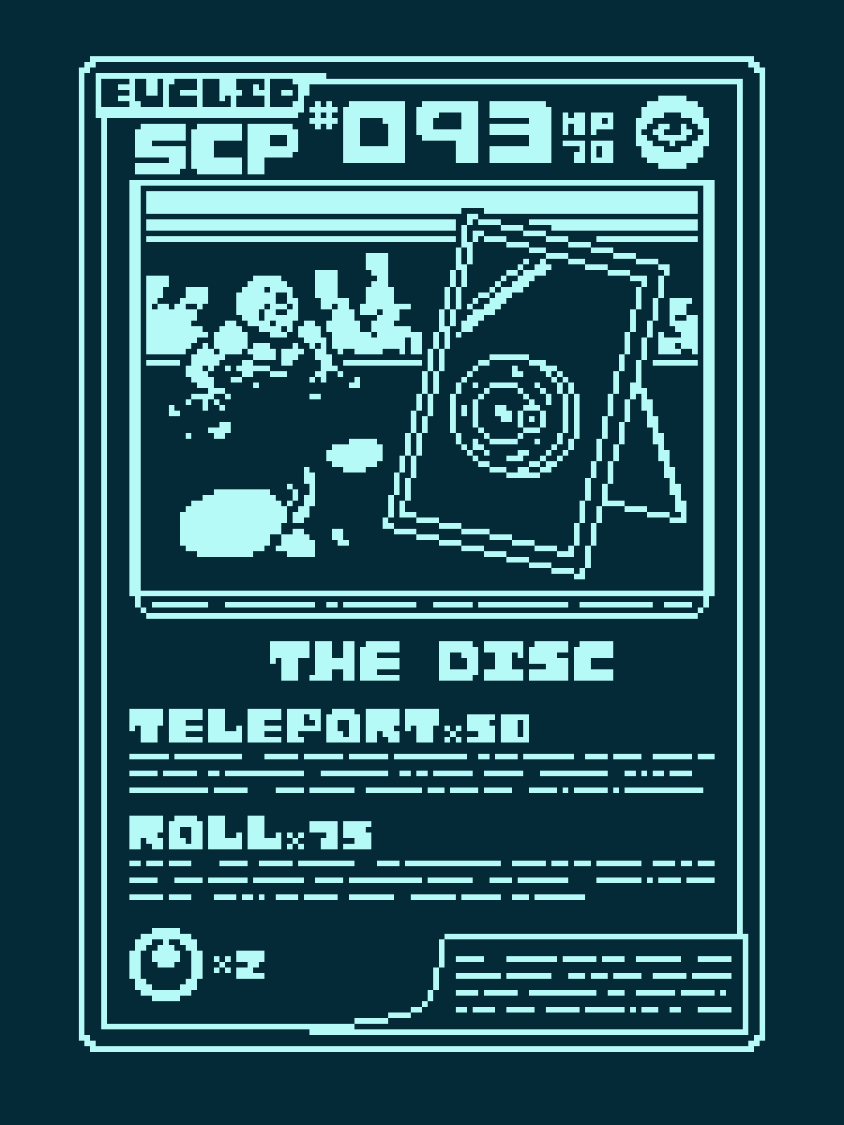 Pixilart - SCP Card 093 The Disc by Moah