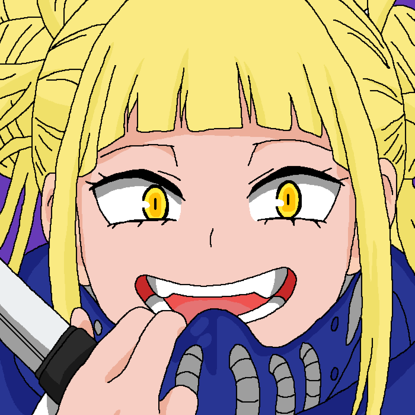 Pixilart - Himiko Toga Base by grellsutcliff1